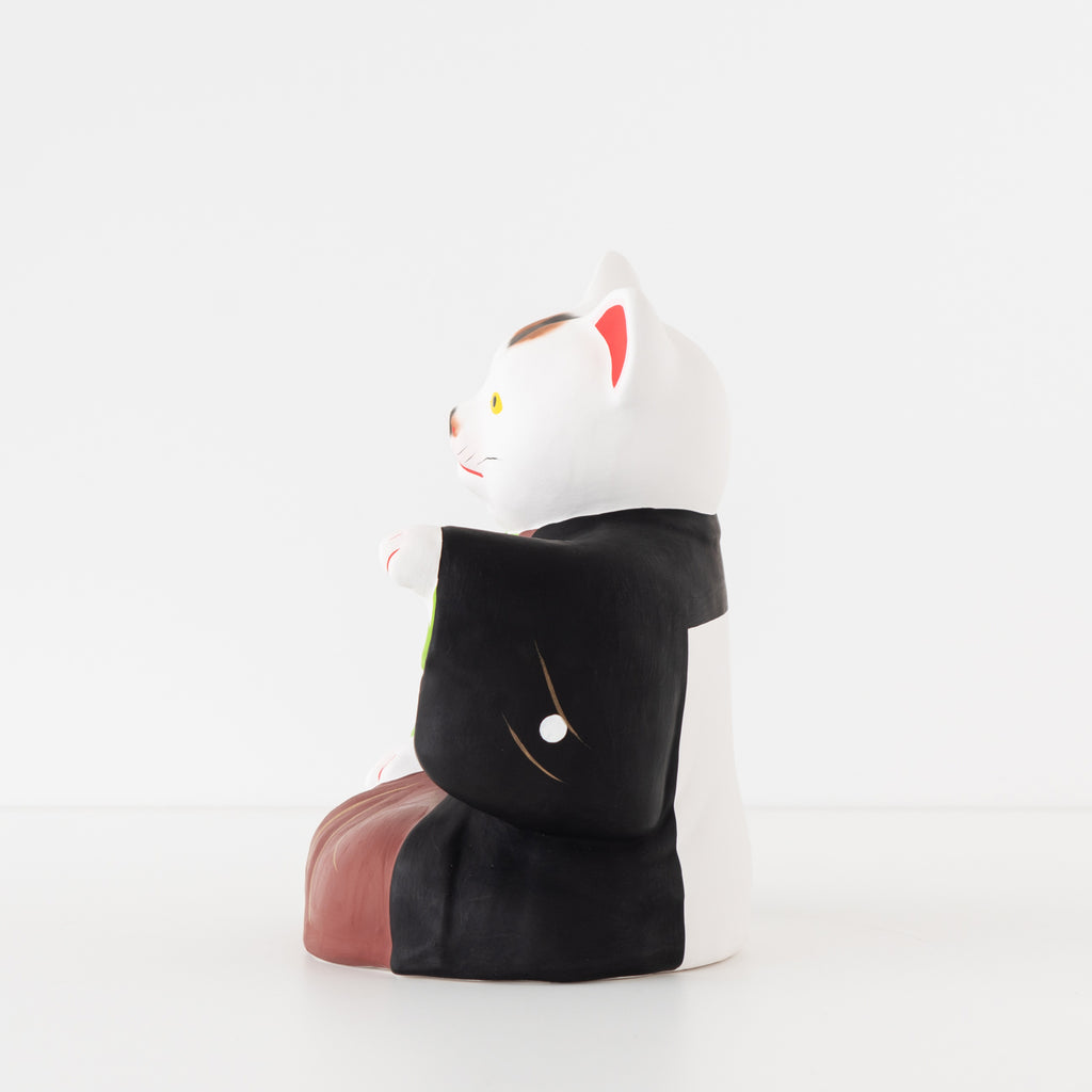 Fushimi doll Haori cat (left hand, haori black) large – 京都の伝統工芸品の通販サイトは ...